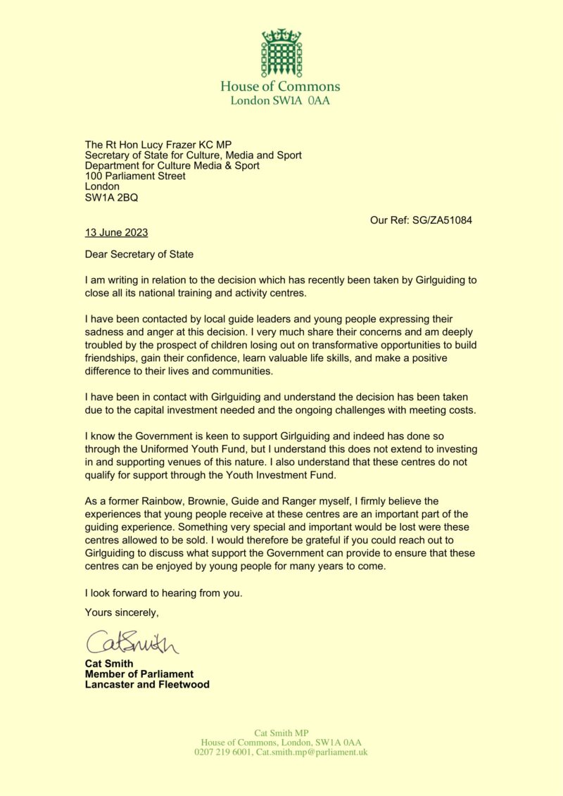 Cat urges Government to save Waddow Hall - Cat Smith - Cat Smith